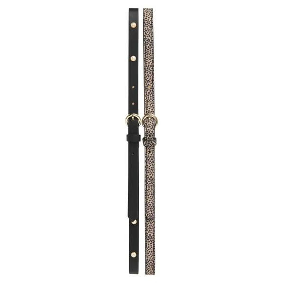 Linea Pelle | Accessories | Linea Pelle 2for Skinny Belt Pack Of 2 ...